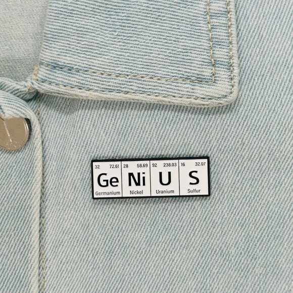 Other | Accessories | New Oz Enamel Pin Broche Genius Scientists For Science Periodic Table ...